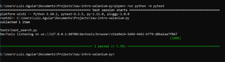 Selenium Webdriver com Python - LuizDeAguiar